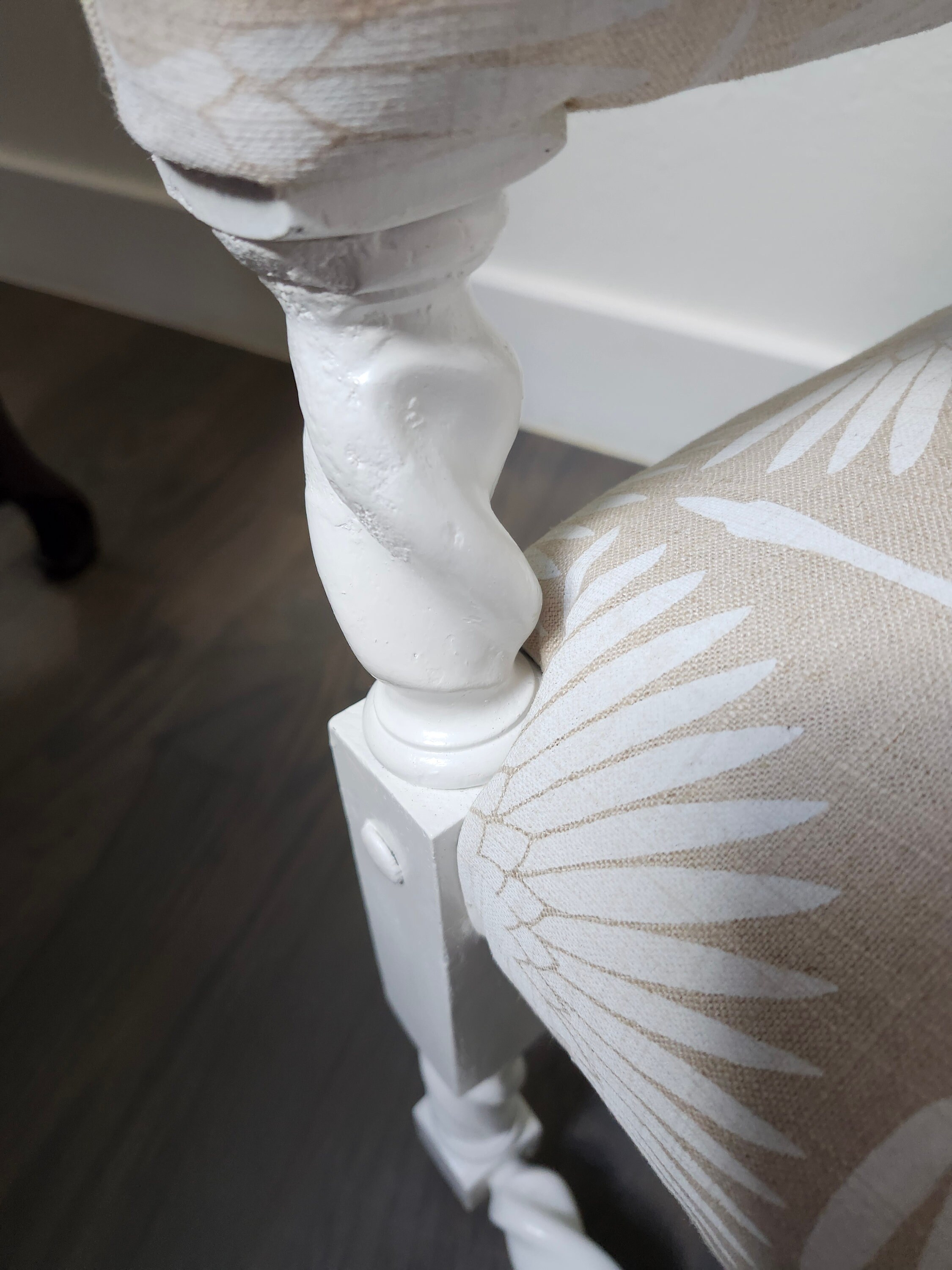 Barley Twist Chair Totally Restored and Reupholstered. One of a Kind - Etsy