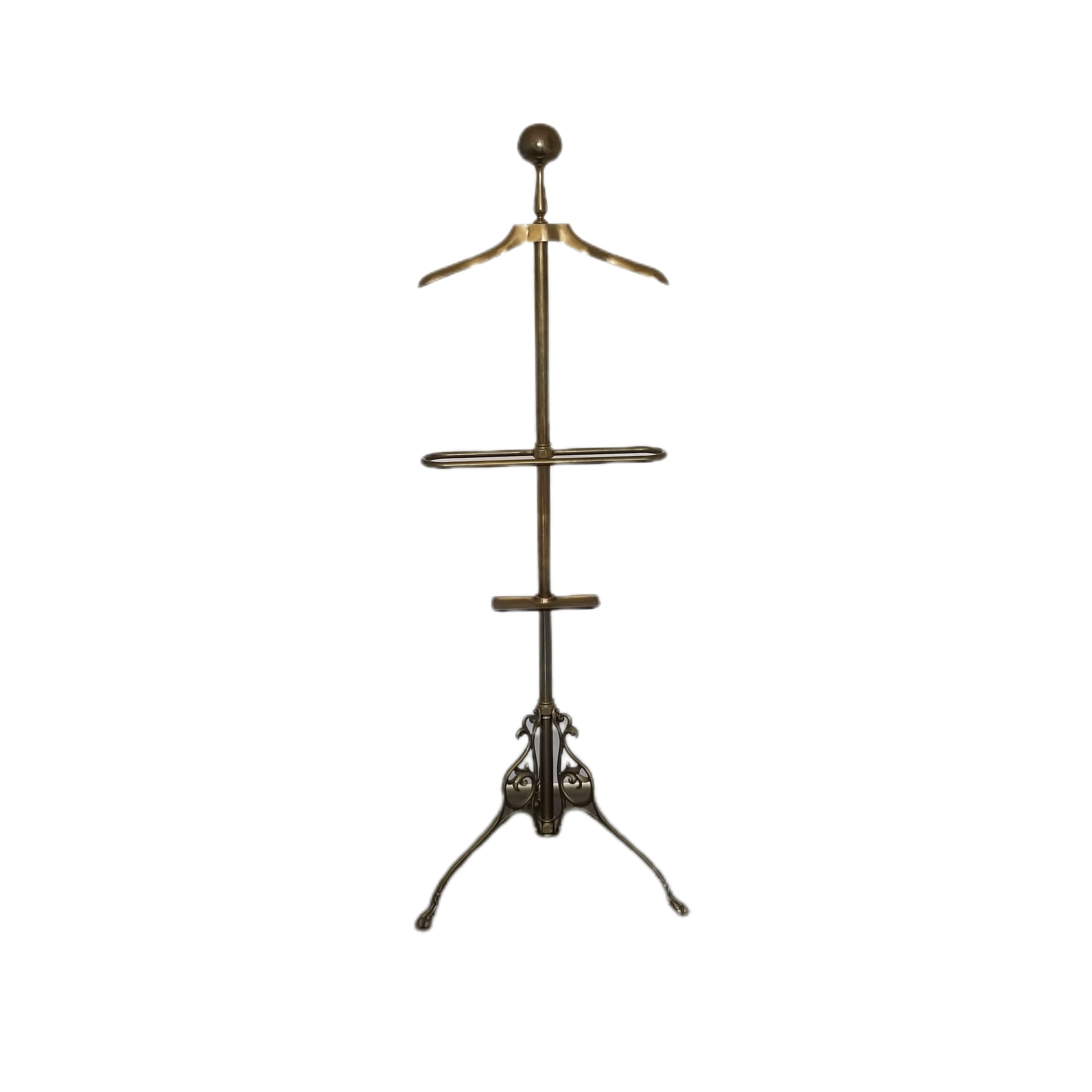 Vintage Mid Century Gentleman's Brass Valet / Butler Stand - Etsy