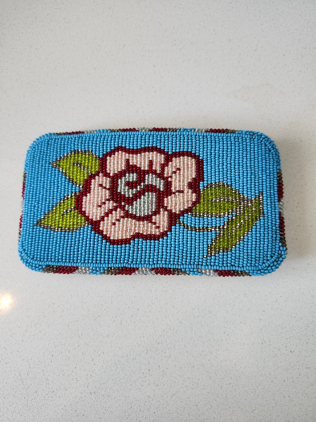 Stunning, Hand Beaded Native American Belt Buckle. A Show Stopper! - Etsy