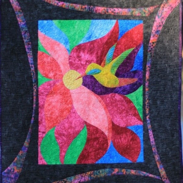 Paper Pieced Hummingbird - Etsy