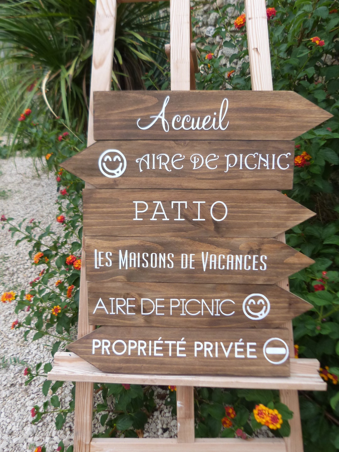 Pancarte pour restaurant, gîte ou maison d'hôtes en bois peint. - Etsy ...