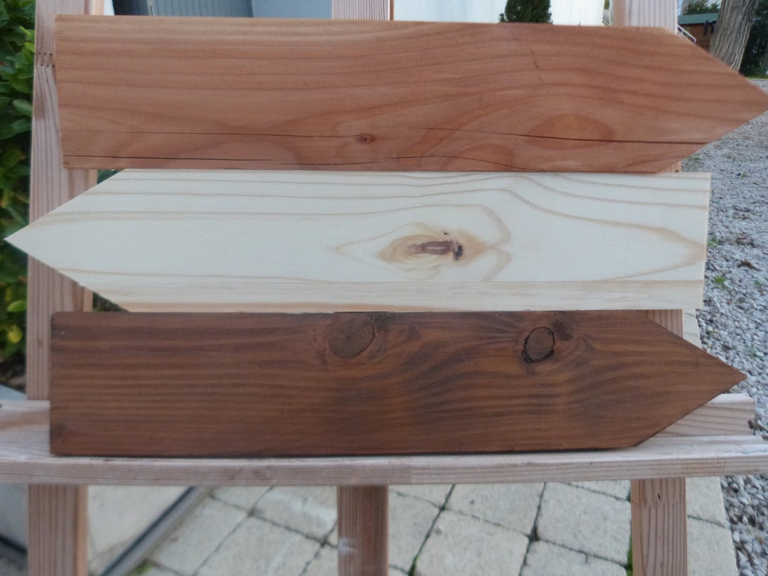 Flèches En Bois à Personnaliser Avec Une Pose Sticker Ou De La Peinture ...