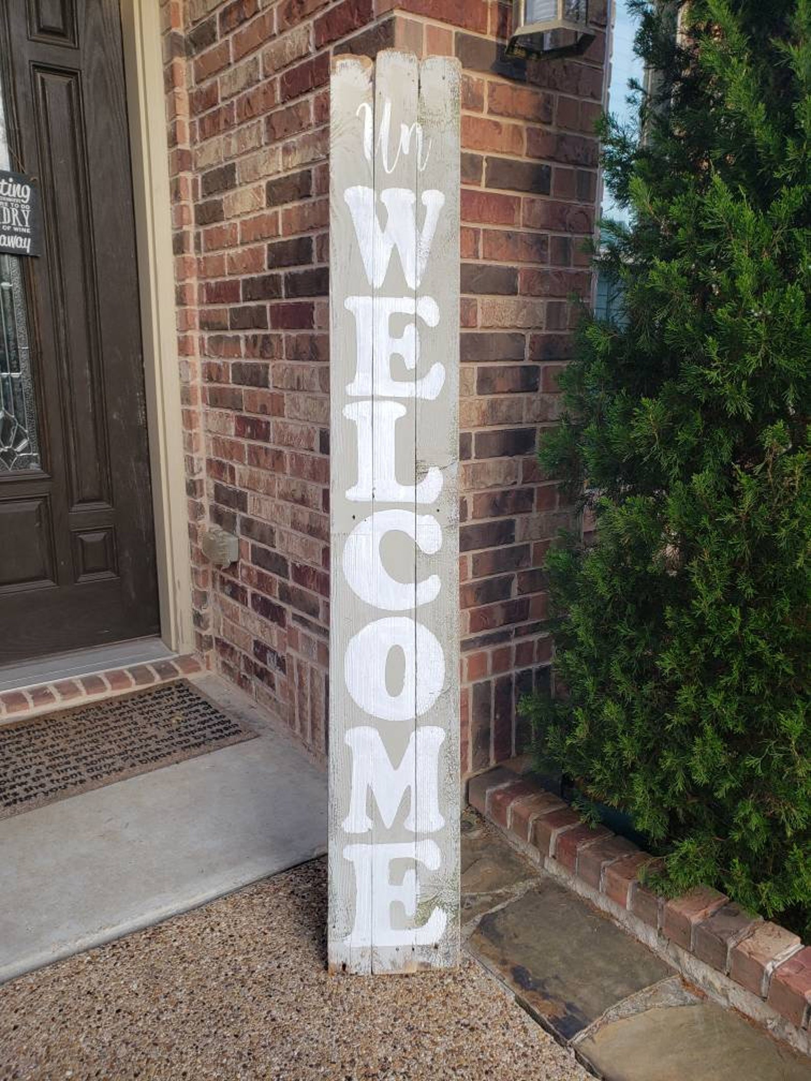 Welcome Wood Sign/ Front Porch Sign/ Unwelcome Sign/ Rustic Wood Sign ...