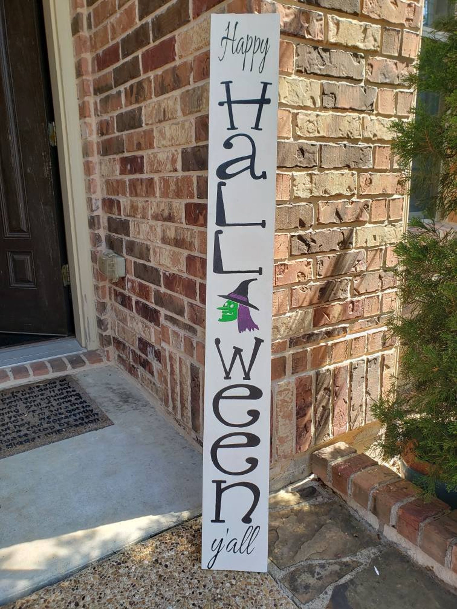 Happy Halloween Welcome Front Door Wood Sign/ Welcome Wood - Etsy