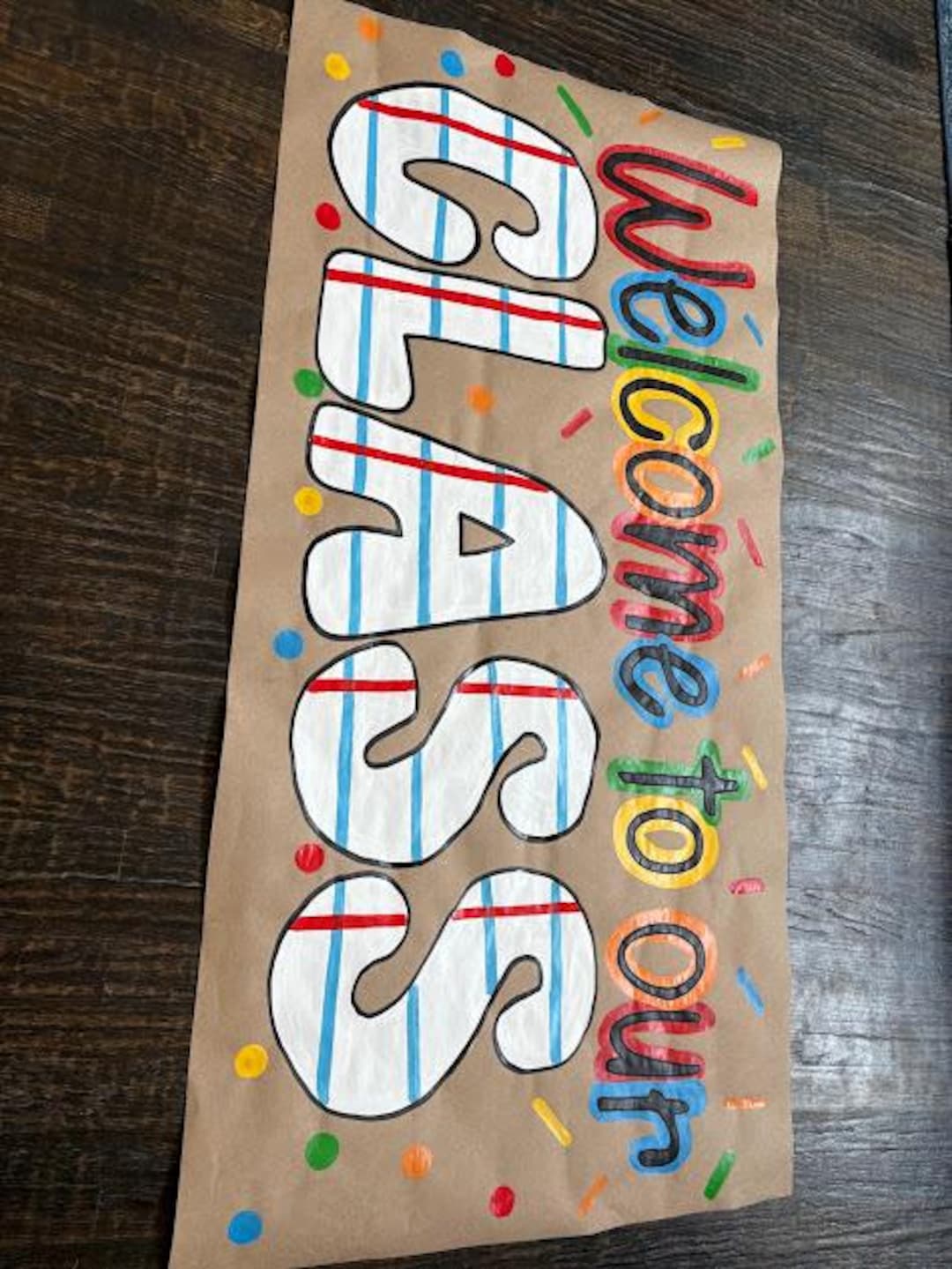 Custom Hand Painted Banner for Back to School/ Back to School/ Back to ...