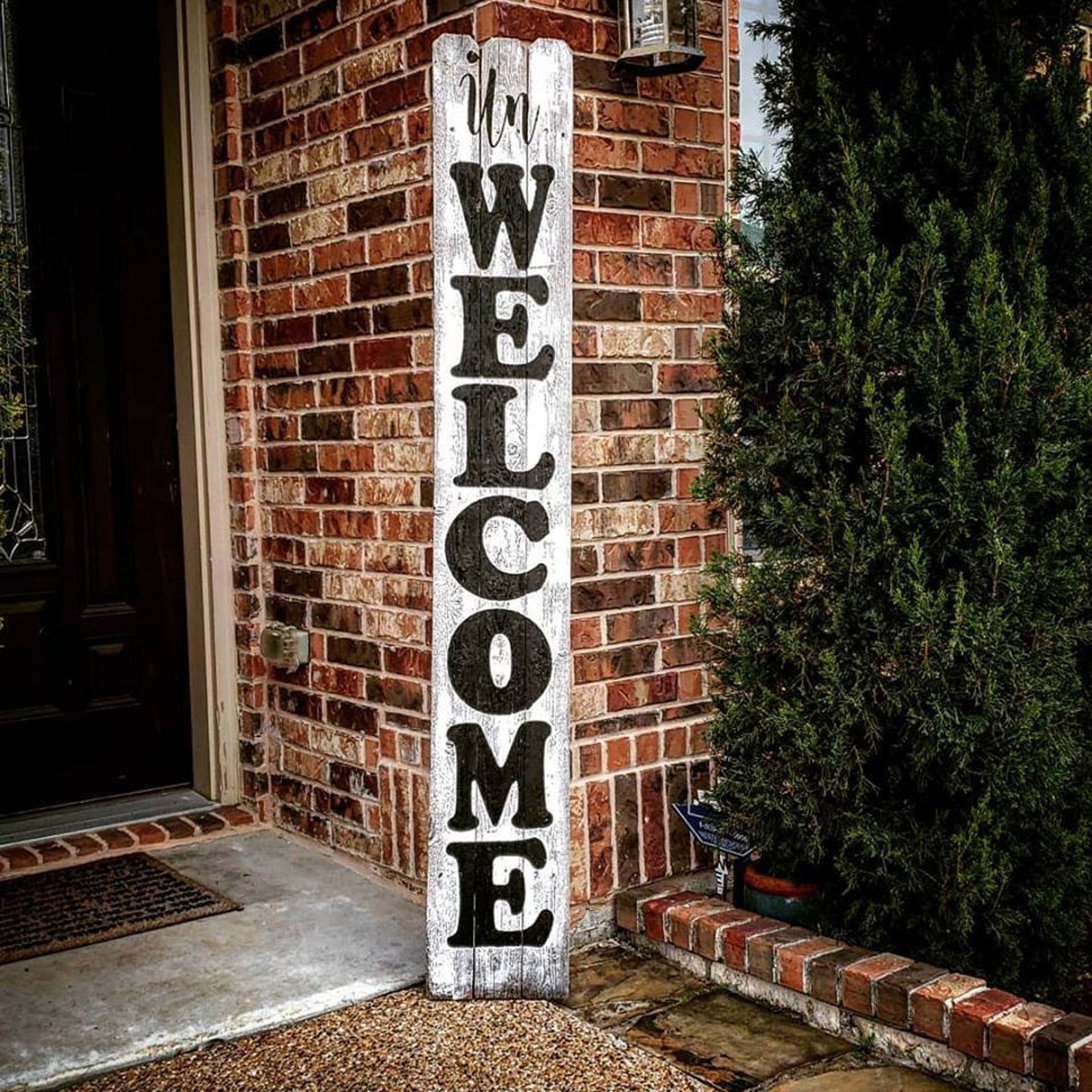 Welcome Wood Sign/ Front Porch Sign/ Unwelcome Sign/ Rustic Wood Sign ...