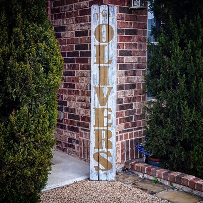Family Name Wood Sign/front Porch Sign/porch Leaner Wood Sign/ - Etsy