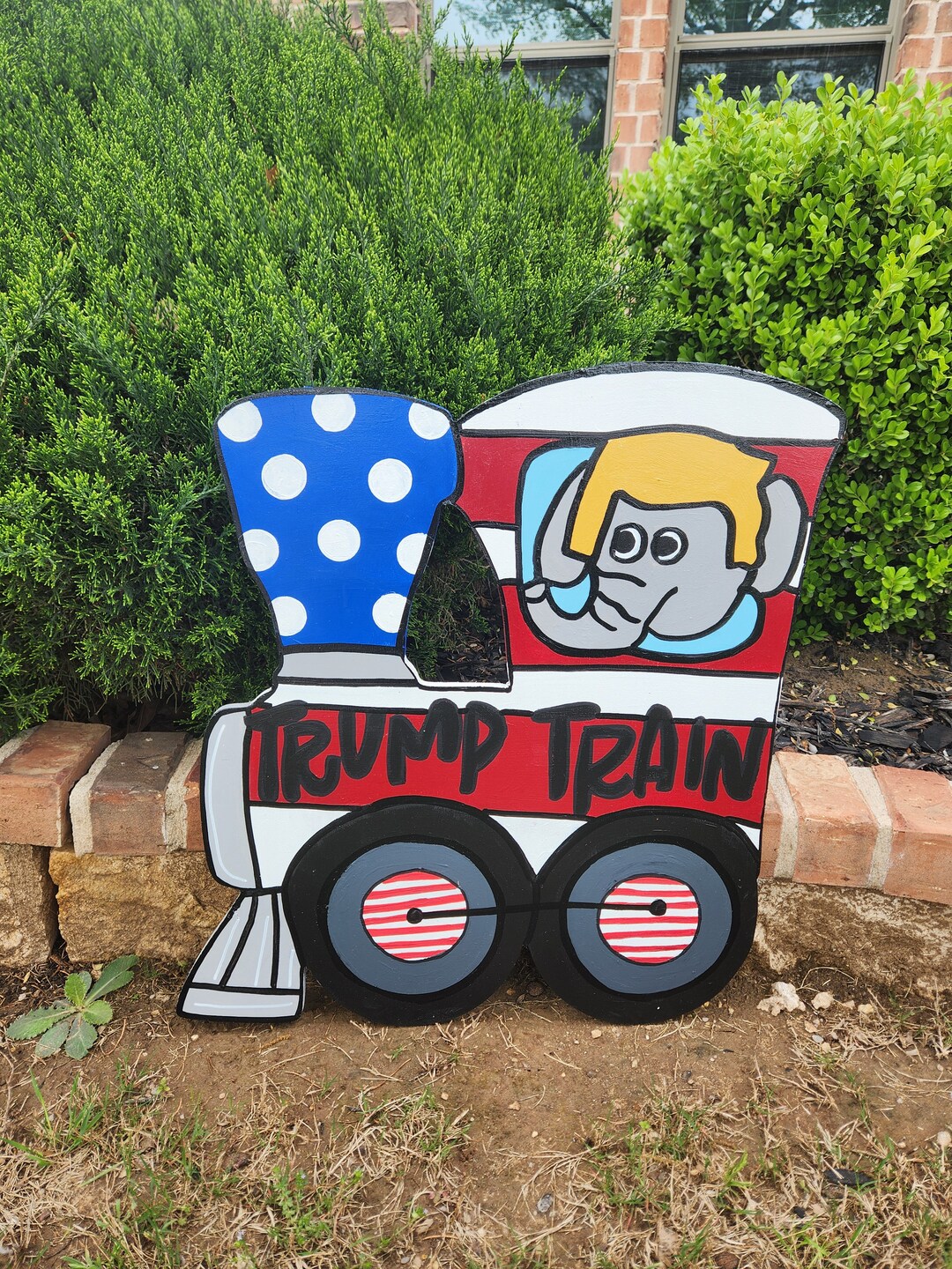 President Trump Wood Sign: Unique Patriotic Yard Art - Etsy