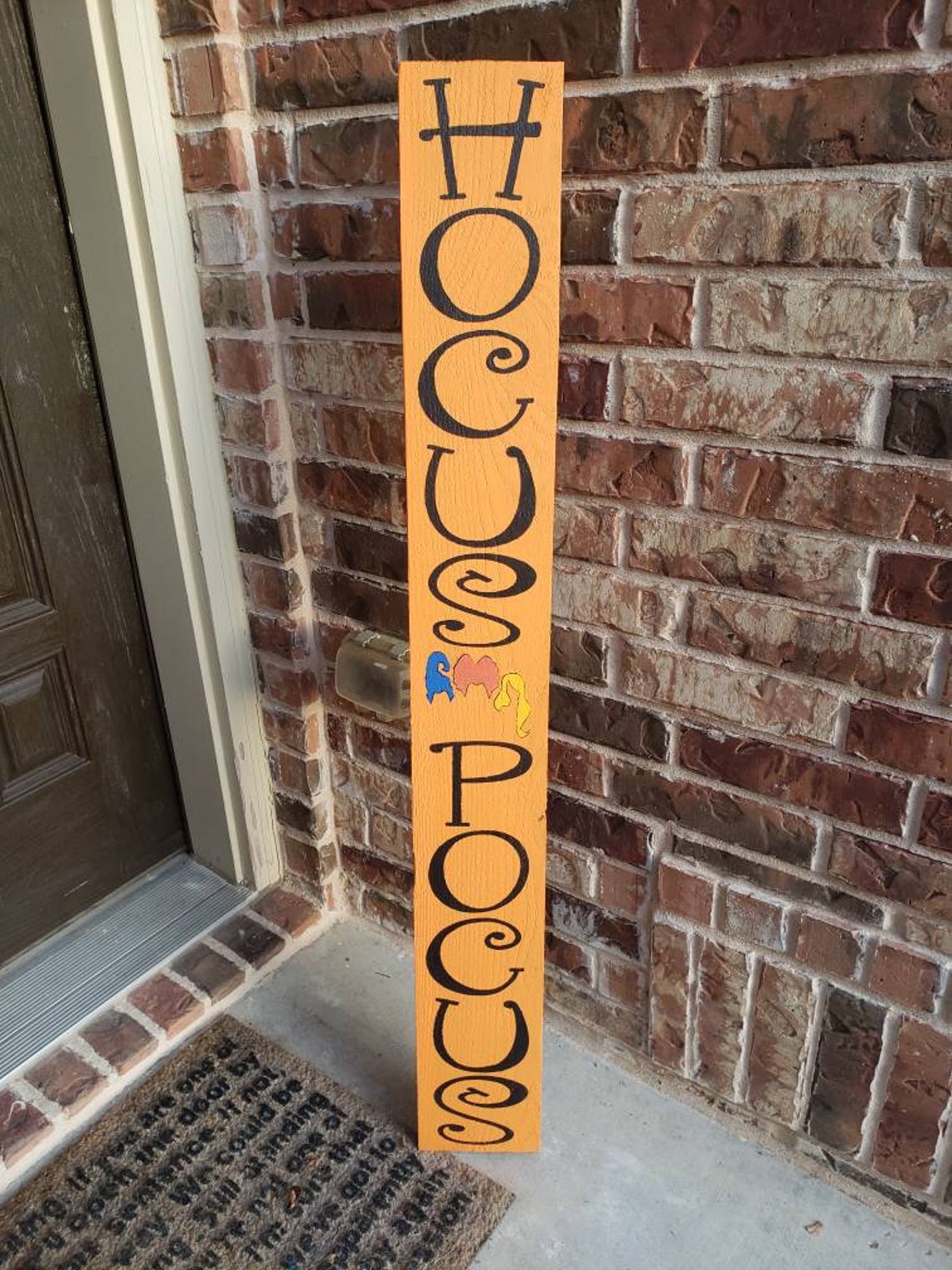 Hocus Pocus Welcome Front Door Wood Sign/ Hocus Pocus - Etsy