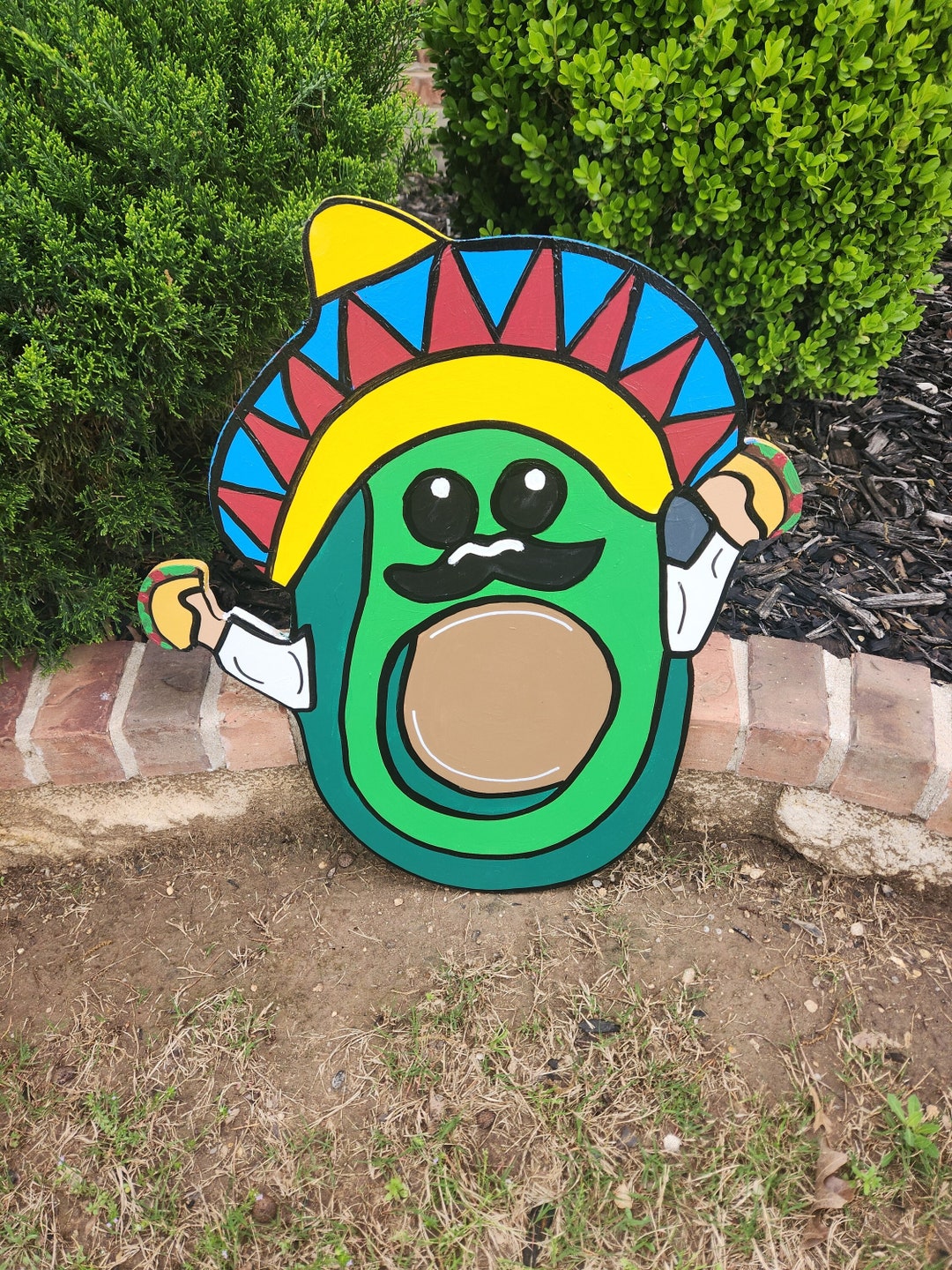Guacamole Yard Sign/ Cinco De Mayo Yard Art/ Taco Tuesday Yard Art ...