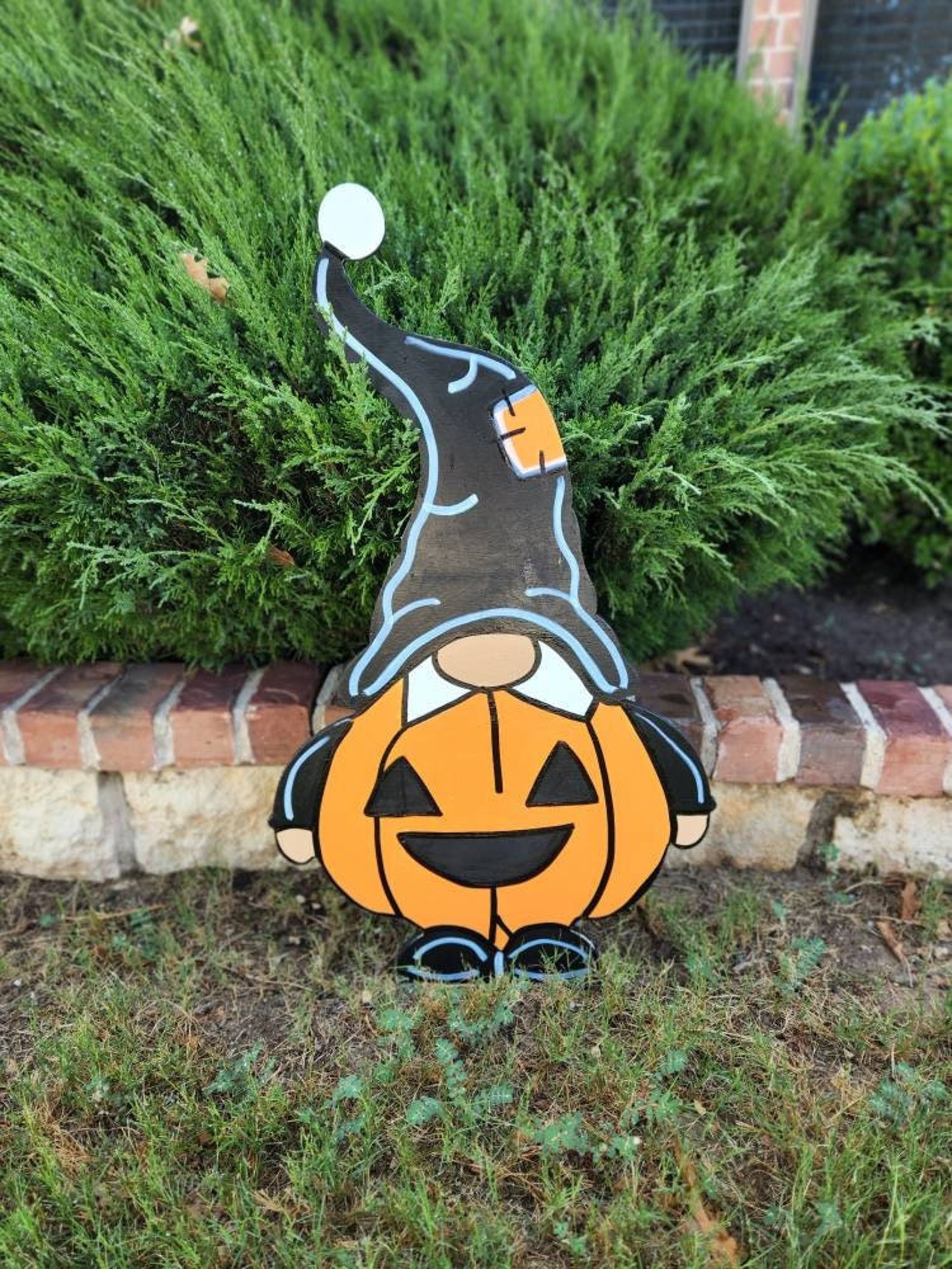 Halloween Yard Gnome/ Holiday Yard Art/ Porch Sign/outdoor Wood Sign ...