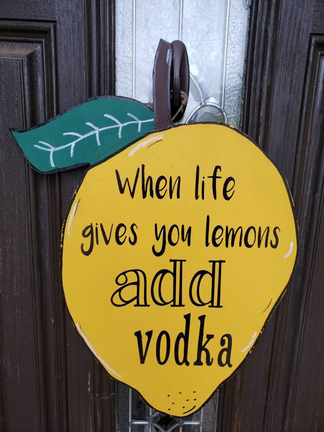 Lemon Door Hanger/ Summer Decor/ Lemon Decor/ Summer Door Hanger ...