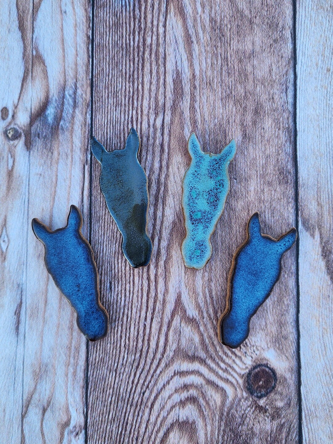 Set of 4 Horse Head Refrigerator Magnets, Locker Magnets for Horse ...