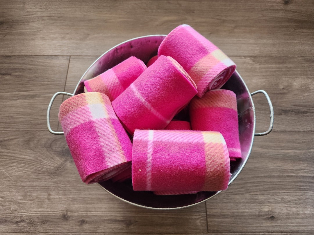 Sheep Leg Wraps, Goat Leg Wraps, Mini Horse Leg Wraps, Pink Plaid - Etsy