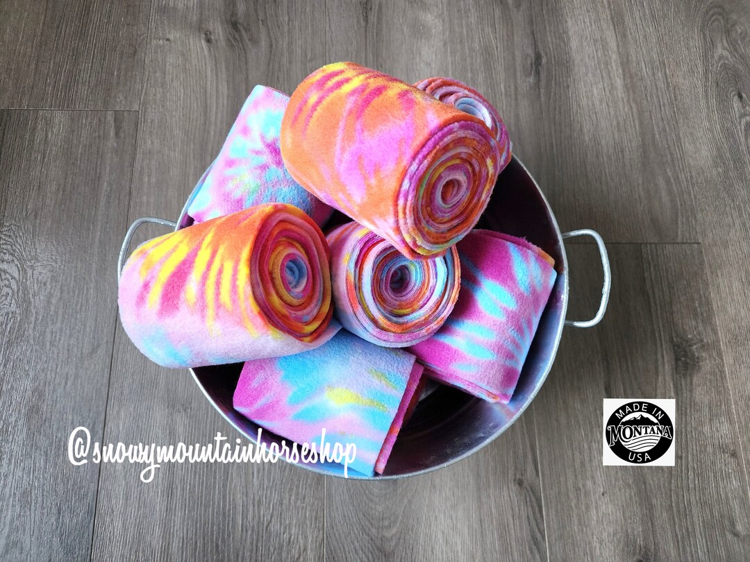 Sheep Leg Wraps, Goat Leg Wraps, Mini Horse Leg Wraps, Colorful Tie Dye ...