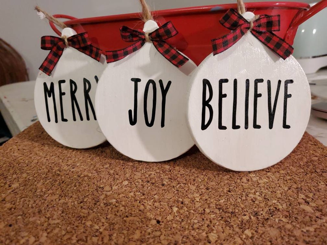 Rae Dunn Inspired Ornament, Christmas Decoration, Holiday Gift - Etsy