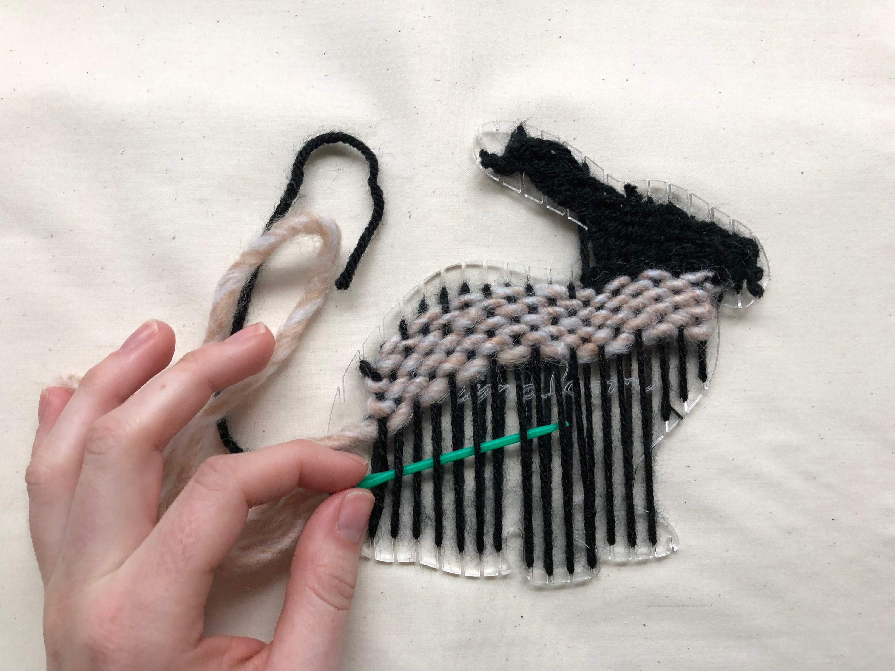 Rabbit Mini Weaving Loom Kit - Etsy