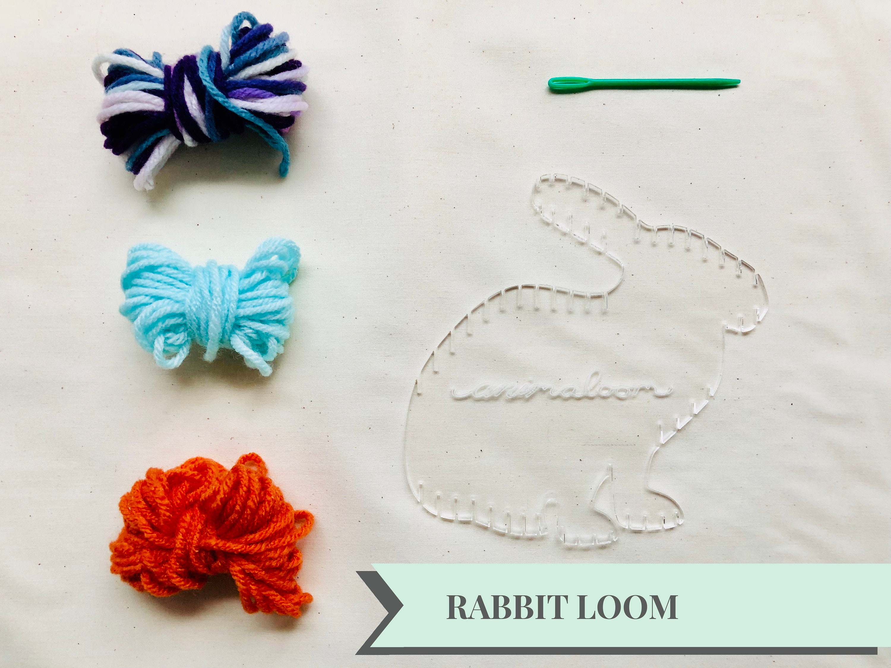 Rabbit Mini Weaving Loom Kit - Etsy