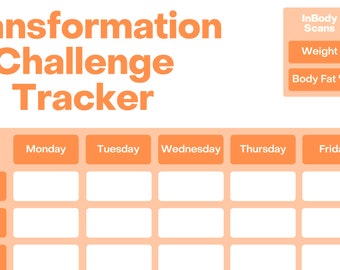 Transformation Challenge Tracker - Etsy