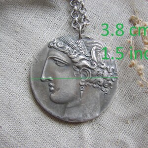 Tanit Astarte Persephone and Winged Pegasus Ancient Greece Copy of Coin ...