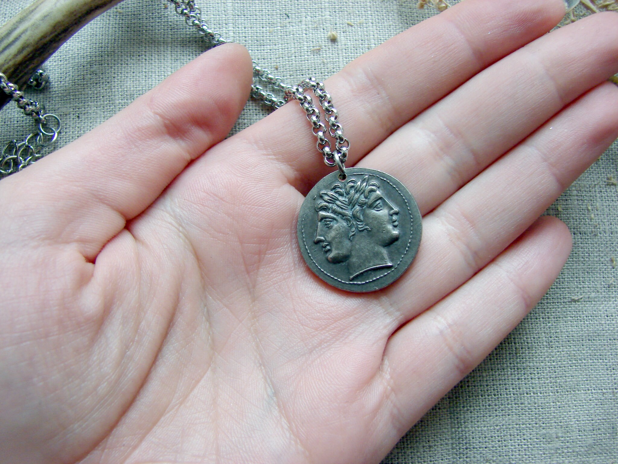 Janus Ancient Roman Copy of Coin Two-faced God Replica Ancient - Etsy