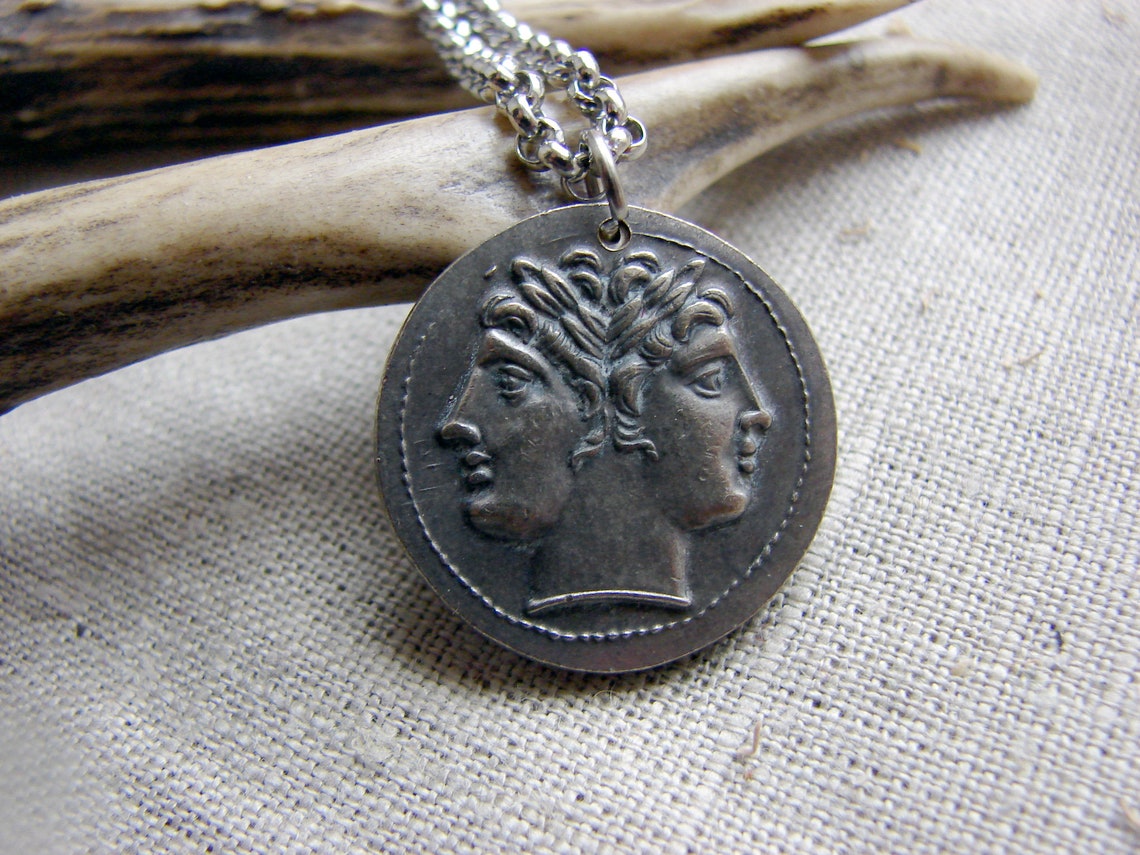 Janus Ancient Roman Copy of Coin Two-faced God Replica Ancient - Etsy