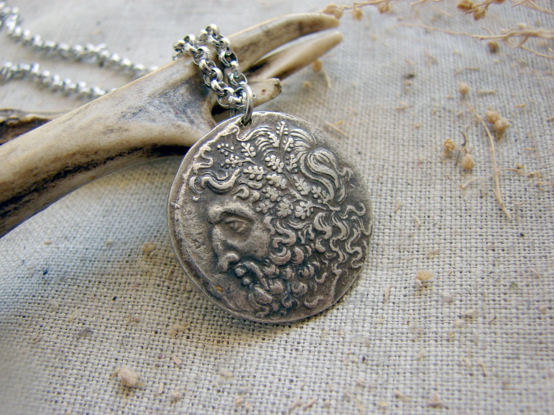 Zeus and Dione Ancient Greece Copy of Coin Pendant Necklace Jewelry ...