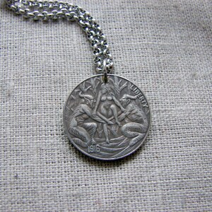 Faun Witch Hobo Nickel Coin Pendant Necklace Jewelry Spiritual Silver ...