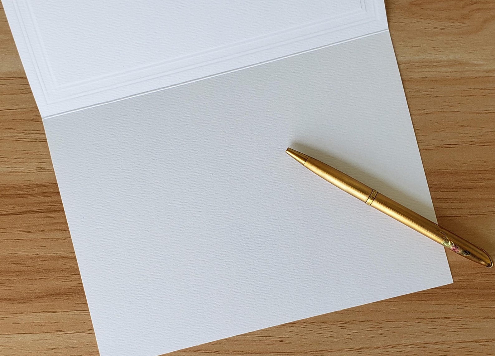 White Flower Note Card, White Flower Greeting Card, Blank Inside ...