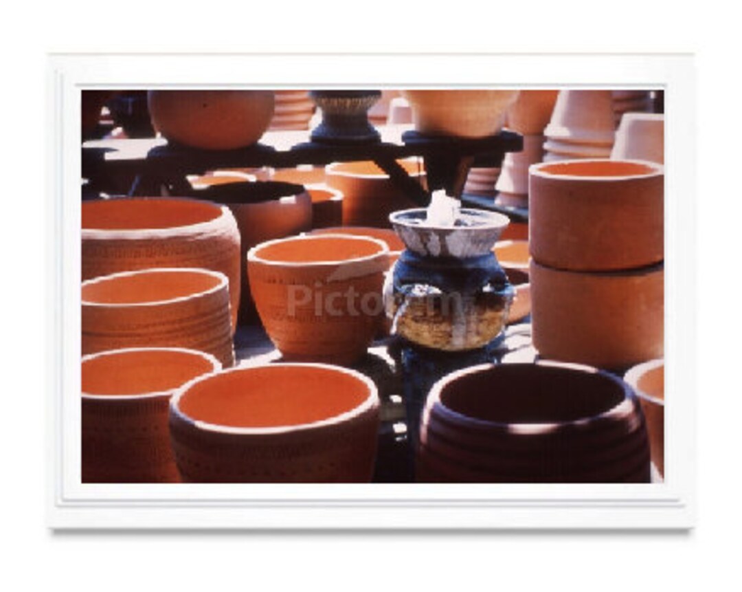 Clay Pottery, Note Card, Pottery Stationary, Blank Inside Card ...