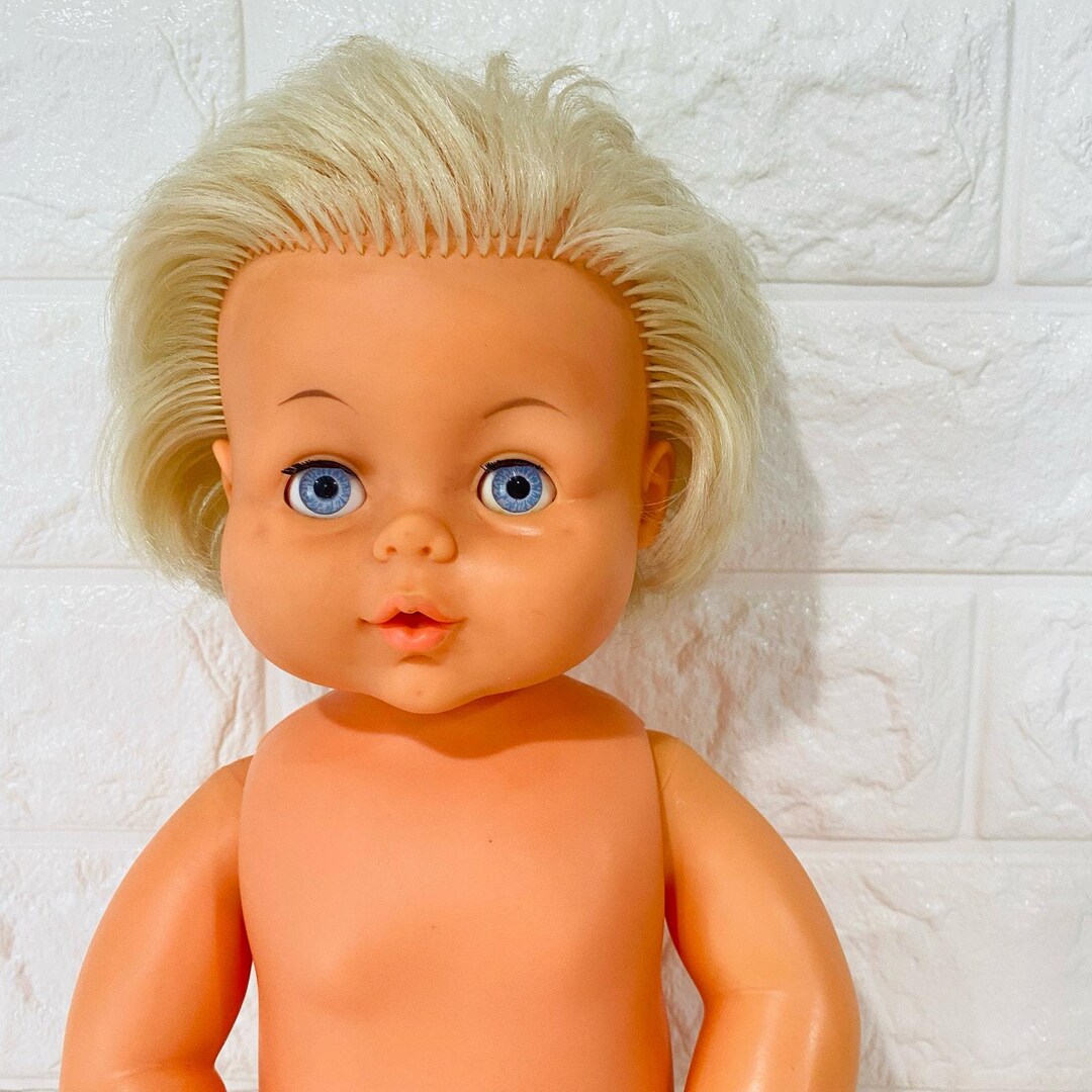 Vintage Baby Doll Palitoy 16 H Marking Made in England Blonde Hair Blue ...