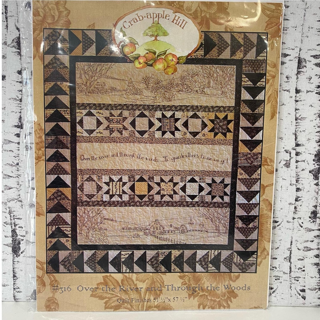Crabapple Hill Quilt Embroidery Pattern Over the River and Through the ...