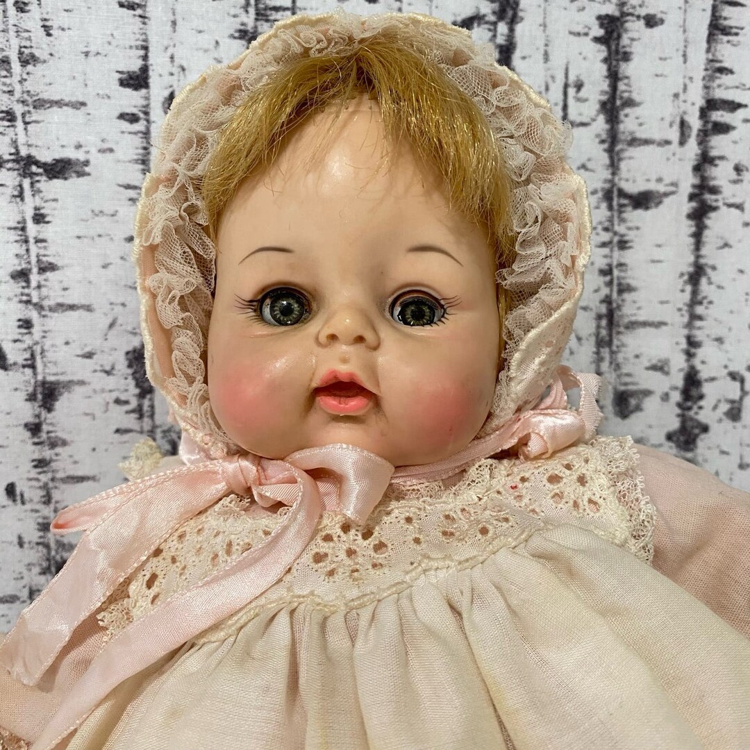 Baby Mcguffey Madame Alexander Vintage Doll Dress Bonnet Socks Blonde ...