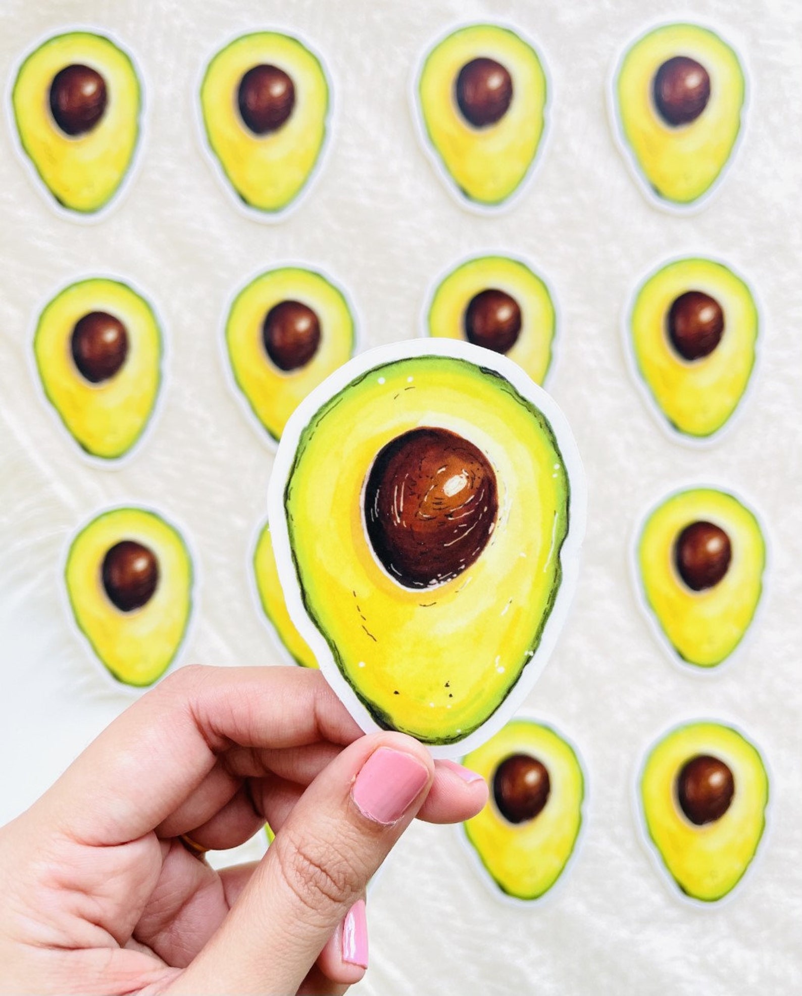 Avocado Sticker Avocado Vinyl Sticker Laptop Sticker Clear | Etsy