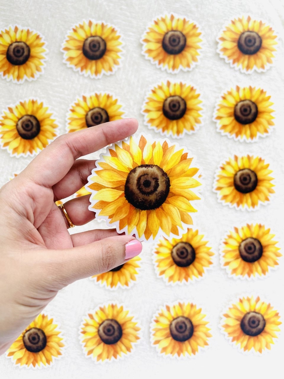 Sunflower Sticker Floral Laptop Sticker Sunflower Vinyl - Etsy