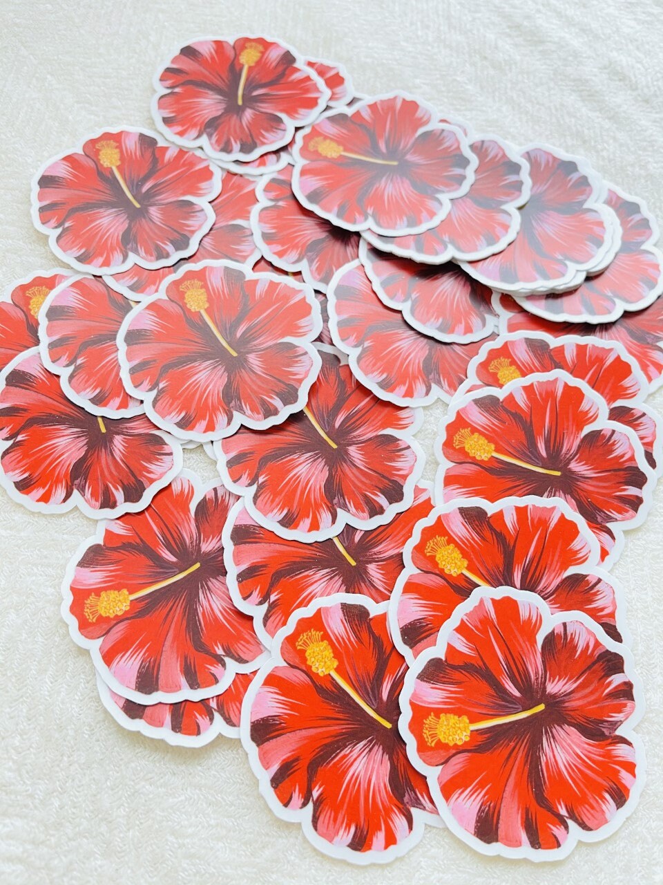 Floral Laptop Sticker, Hibiscus Vinyl Sticker, Water Bottle Sticker ...