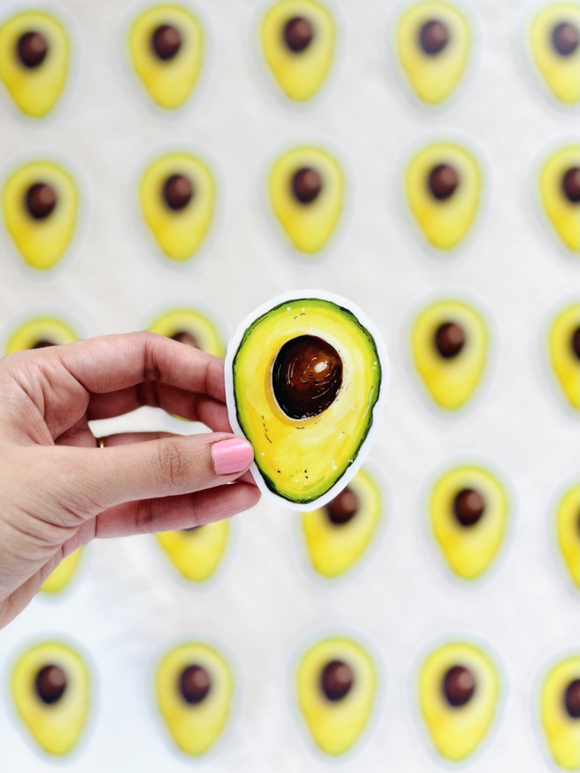 Avocado Sticker Avocado Vinyl Sticker Laptop Sticker Clear | Etsy