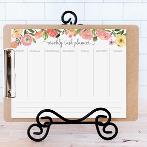 Weekly Planner 2021, Weekly Plan Template, Weekly Planner Printable ...