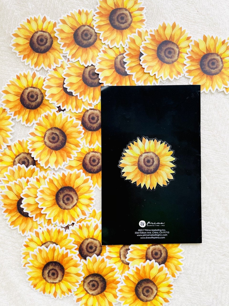 Sunflower Sticker Floral Laptop Sticker Sunflower Vinyl - Etsy