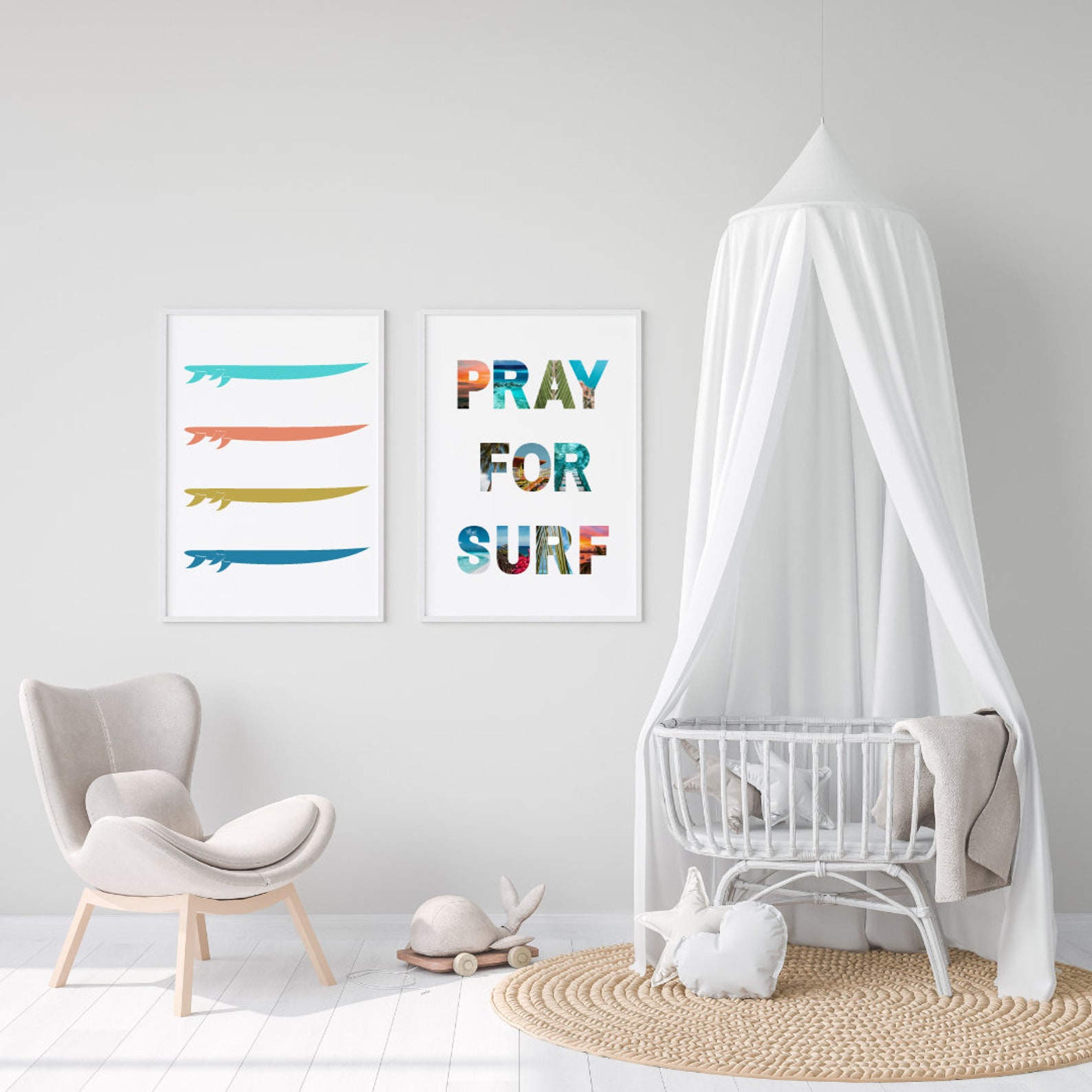 PRAY FOR SURF Print, Surfer Girl Aesthetic, Surfer Girl Poster, Surfer ...