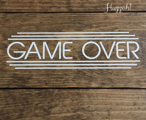 Game Over Decal - Etsy