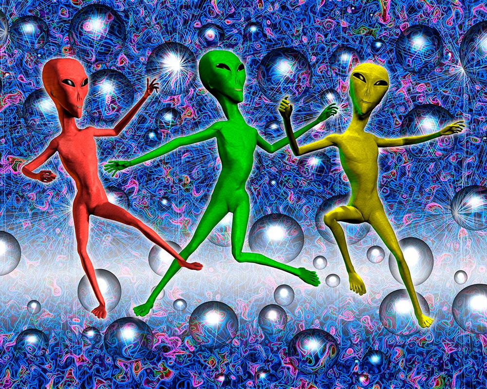Disco Aliens - Etsy