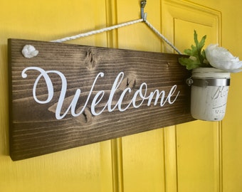 Rustic welcome sign | Etsy