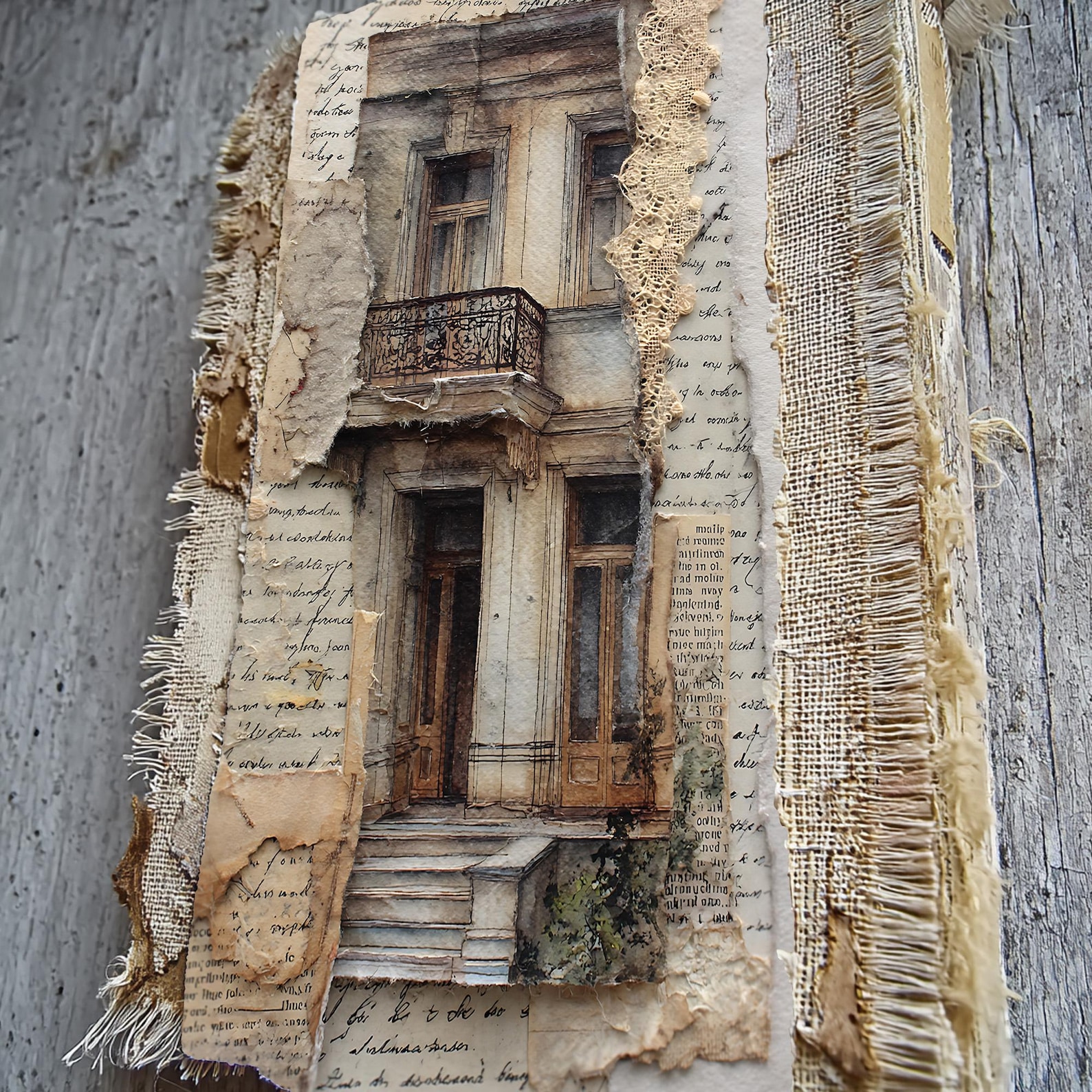 Baroque Home Architectural Curb Appeal With Handwriting Ephemera ...
