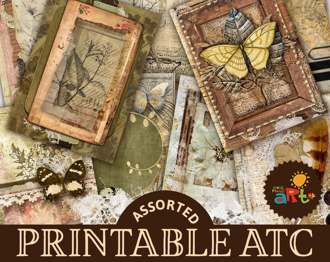 Artist Trading Card Templates - Etsy Canada