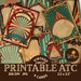 Vintage Circus Alphabet Clipart - 6 Inch Digital Circus Letters, Black ...
