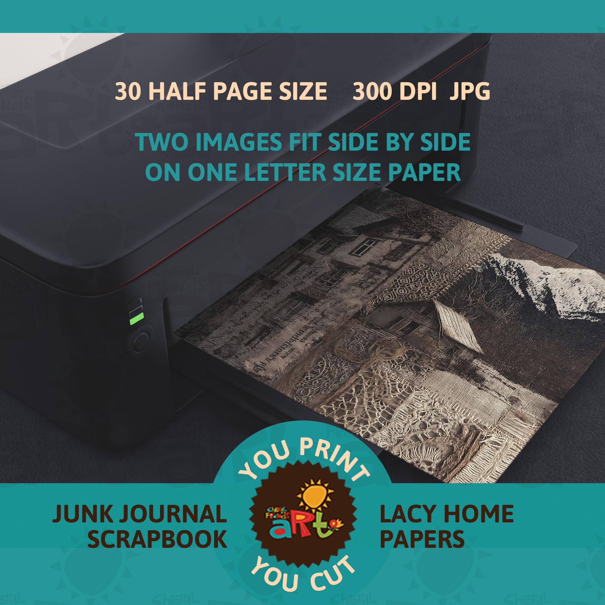 Rustic Cabin Collage Printable: Junk Journal Ephemera Kit (digital ...