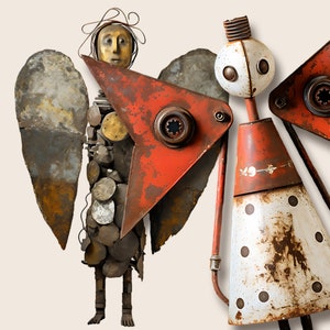 Junk Angels, Scrap Fairies, 25 Fussy Cut Printable Art Junk Journal ...