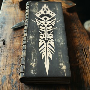 Ancient Tribal Runes Dark Printable Tall Slim Junk Journal Papers for ...