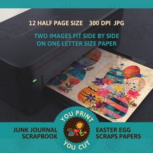 Brightly Colored Easter Eggs Craft Background Printable Holiday Page ...